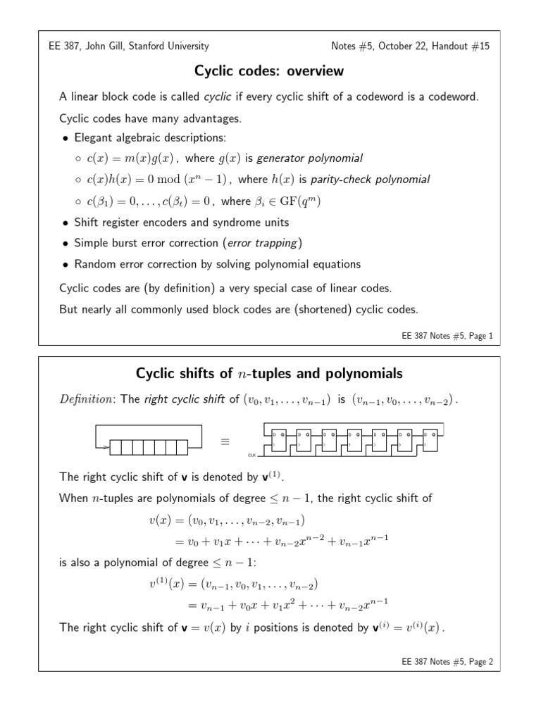 Stanford Coding Theory | PDF | Mathematical Analysis | Teaching Mathematics