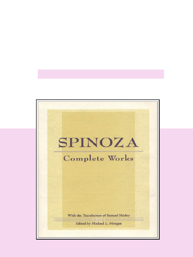 (Ebook) Spinoza. Complete works by Benedictus de Spinoza, Samuel ...