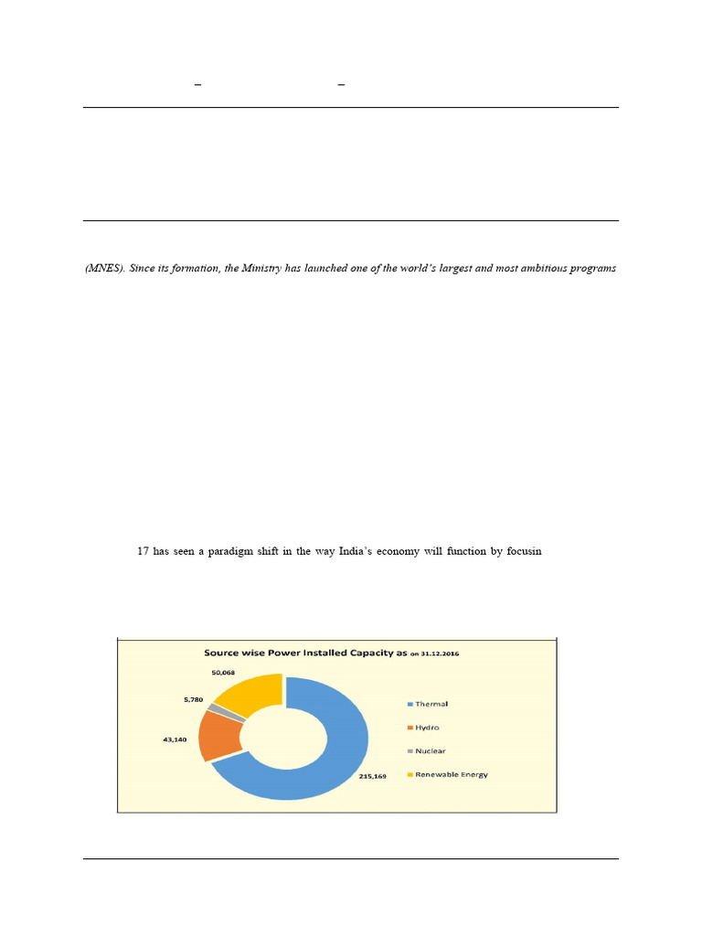 Renewable Energy in India: Status & Prospects | PDF | Renewable Energy ...