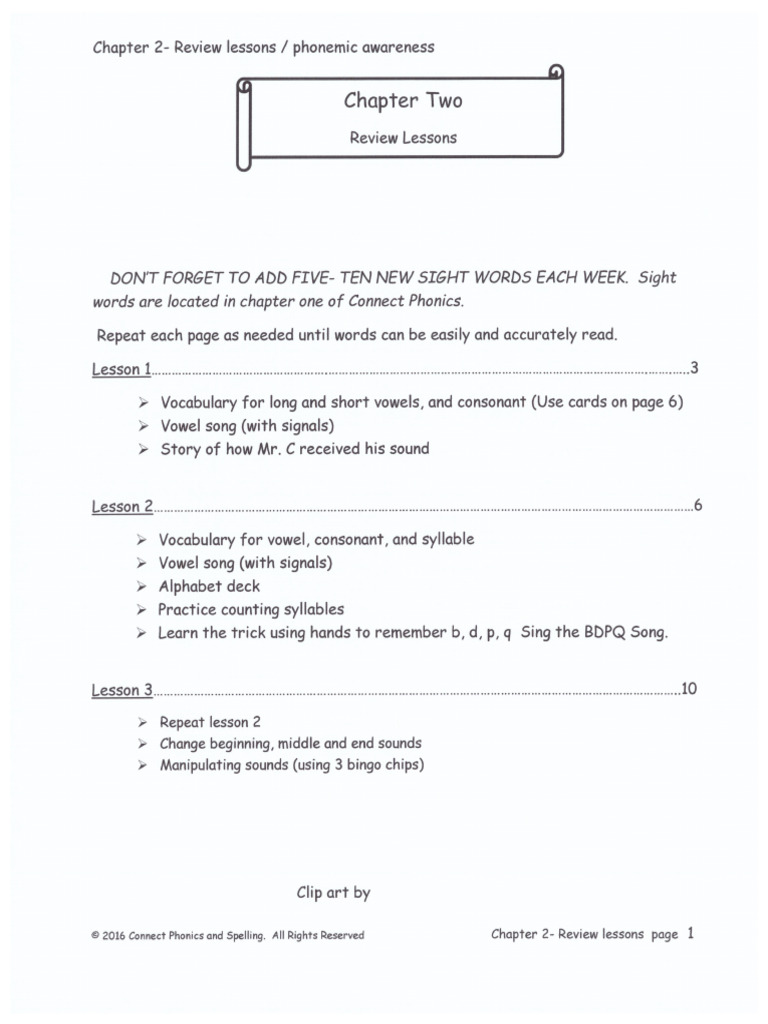 Chapter 2 Review Lessons 1 | PDF