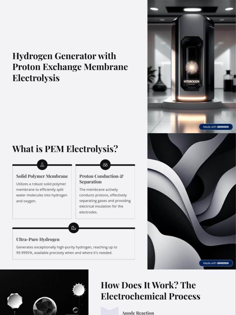 PEM Hydrogen Generation Technology | PDF | Hydrogen | Physical Sciences