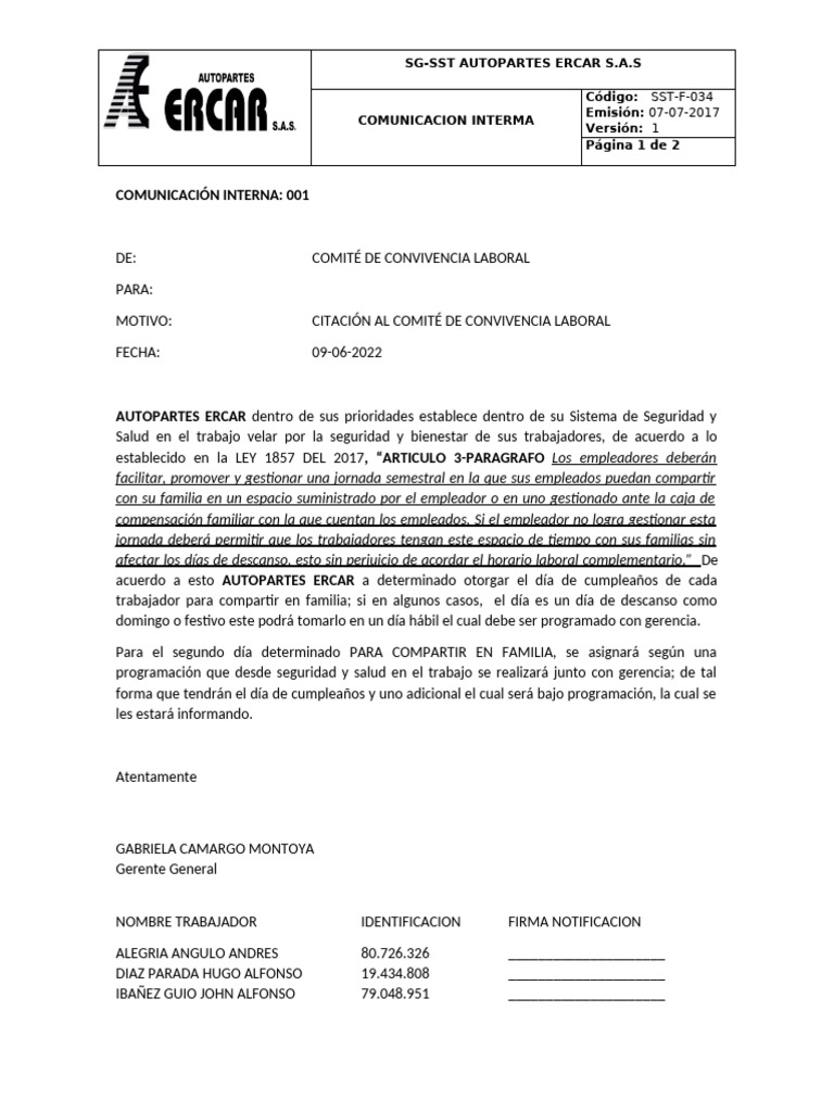 Citacion Al CCL | PDF