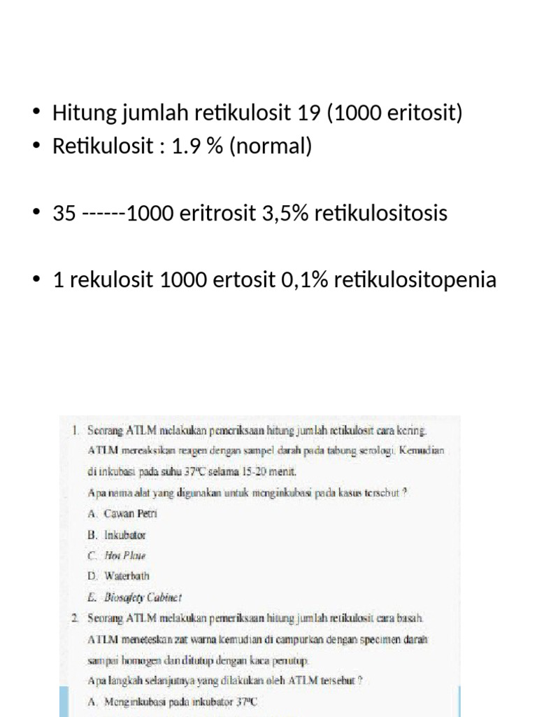 Pemeriksaan Fragilitas Osmotik Complete | PDF