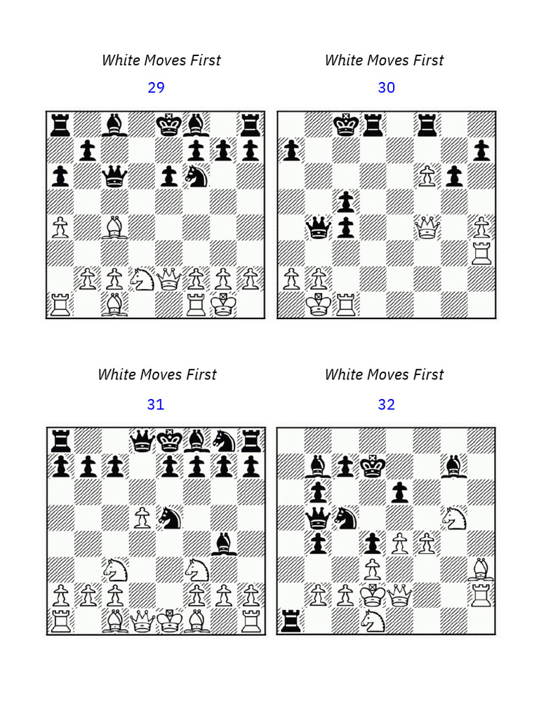 White Moves First: Chess Strategy Guide | PDF