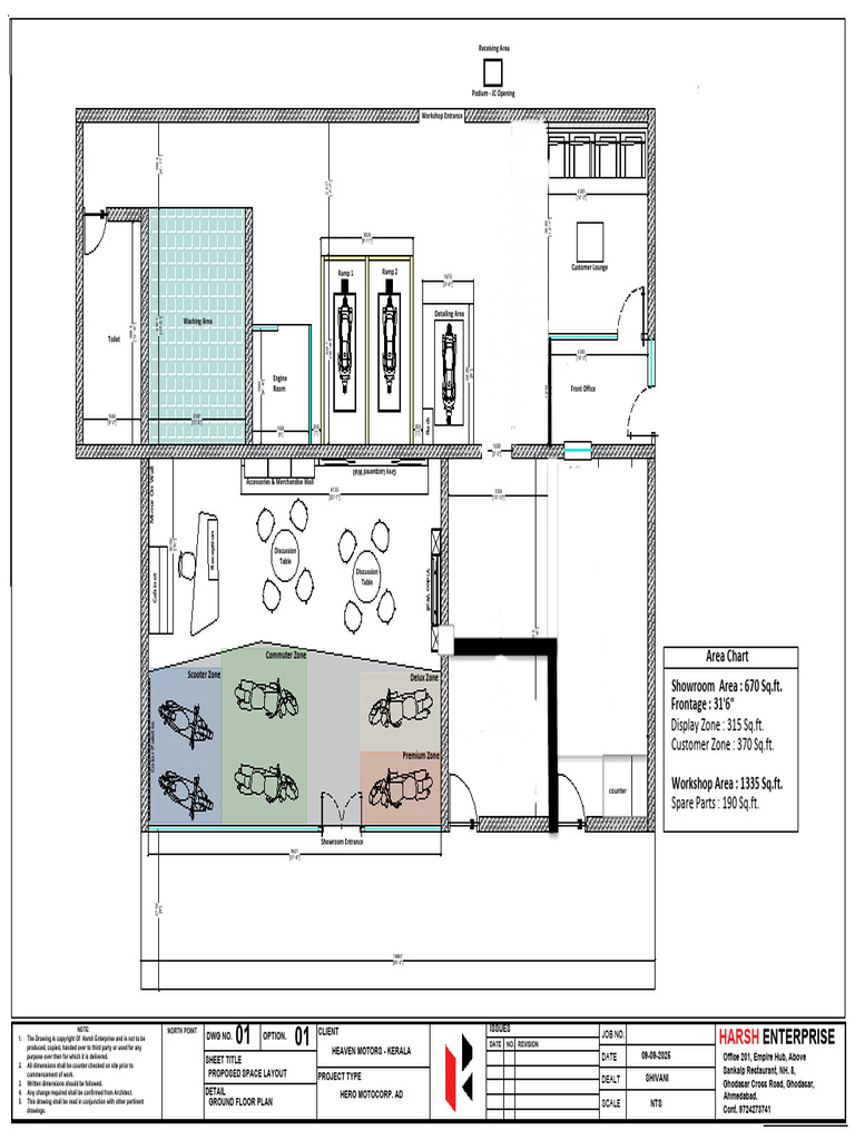 HMC 2.0 AD Heaven Motors Kerala Space Layout Op 1 Copy 2 | PDF