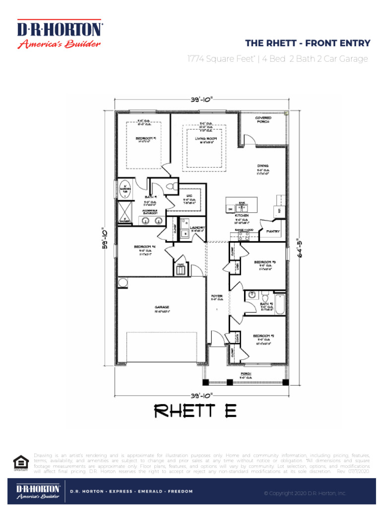 The Rhett: 4 Bed Home Overview | PDF