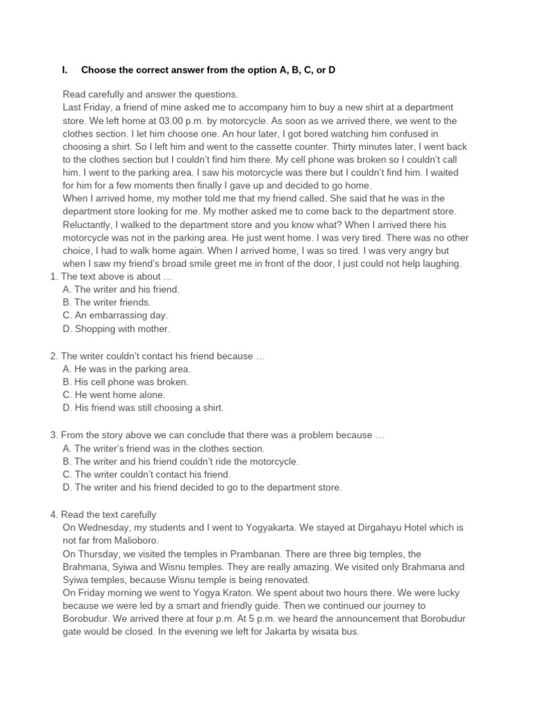 Latihan Soal Teks Recount | PDF