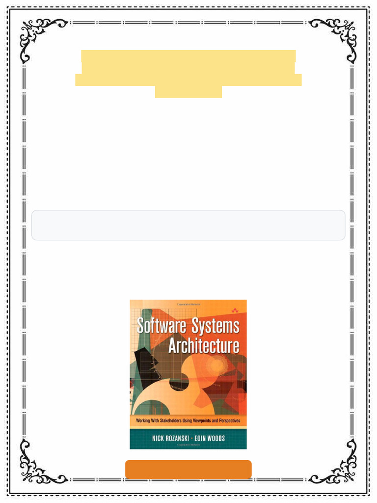 Software systems architecture working with stakeholders using ...