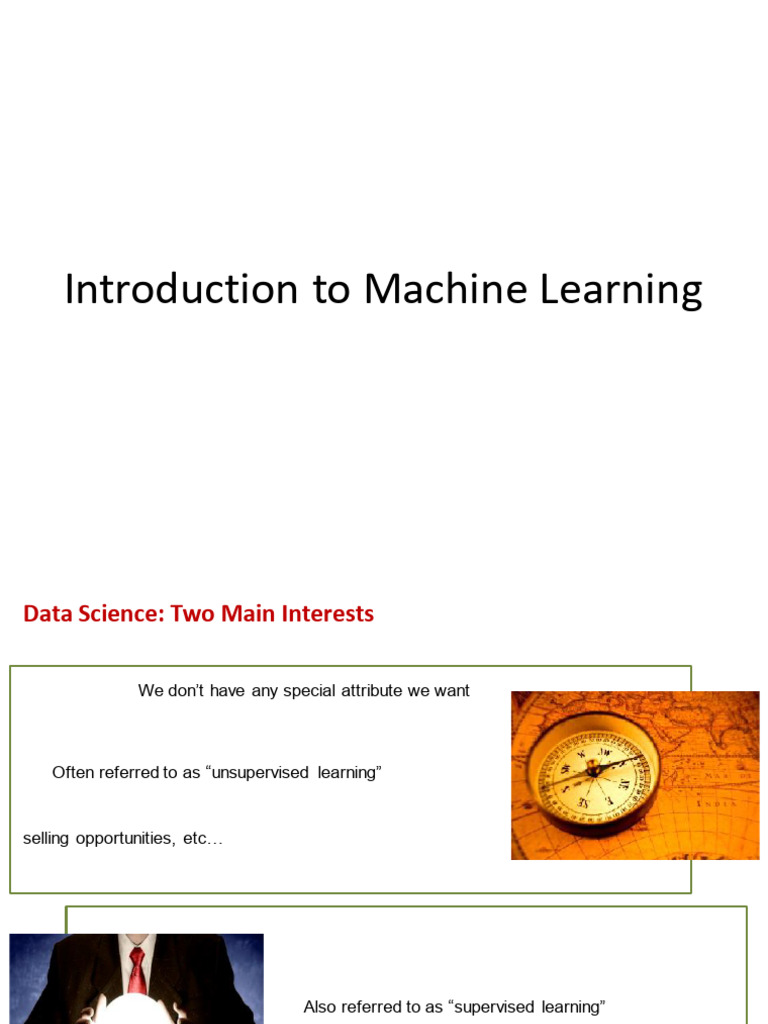 BDA400 - Lecture 8 - Introduction to Machine Learning | PDF | Machine ...