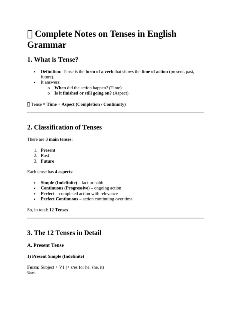 English Notes | PDF | Pronoun | Verb
