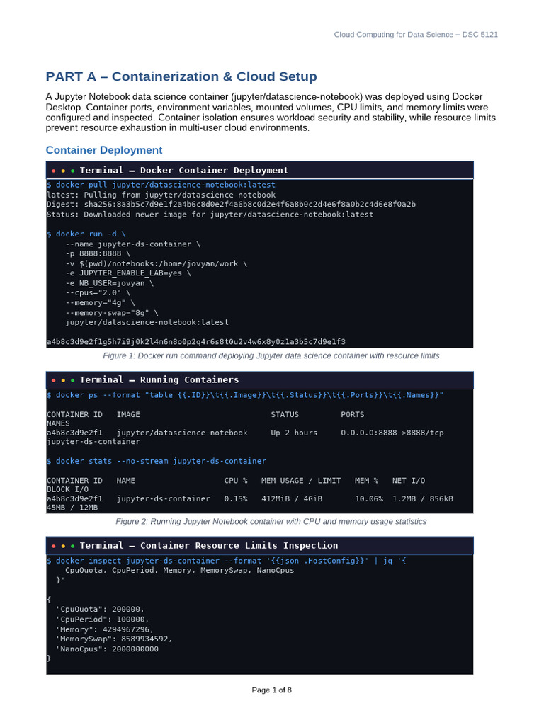 Cloud Data Science with Docker Setup | PDF | Map Reduce | Cloud Computing
