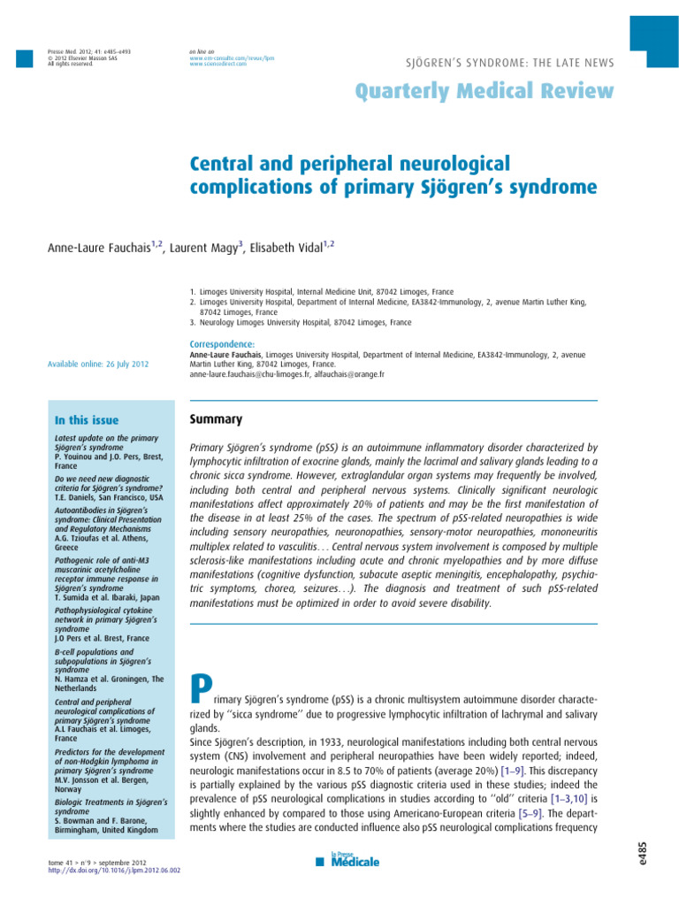 Central and Peripheral Neurological | PDF | Peripheral Neuropathy ...
