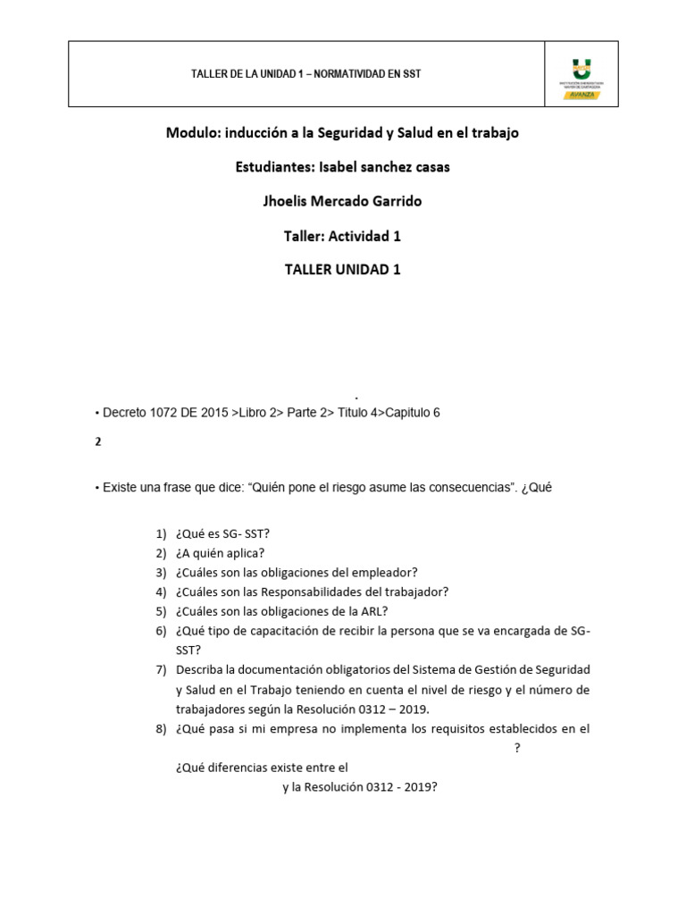 Actividad 1 Isabel Sanchez y Jhoelis Mercado | PDF