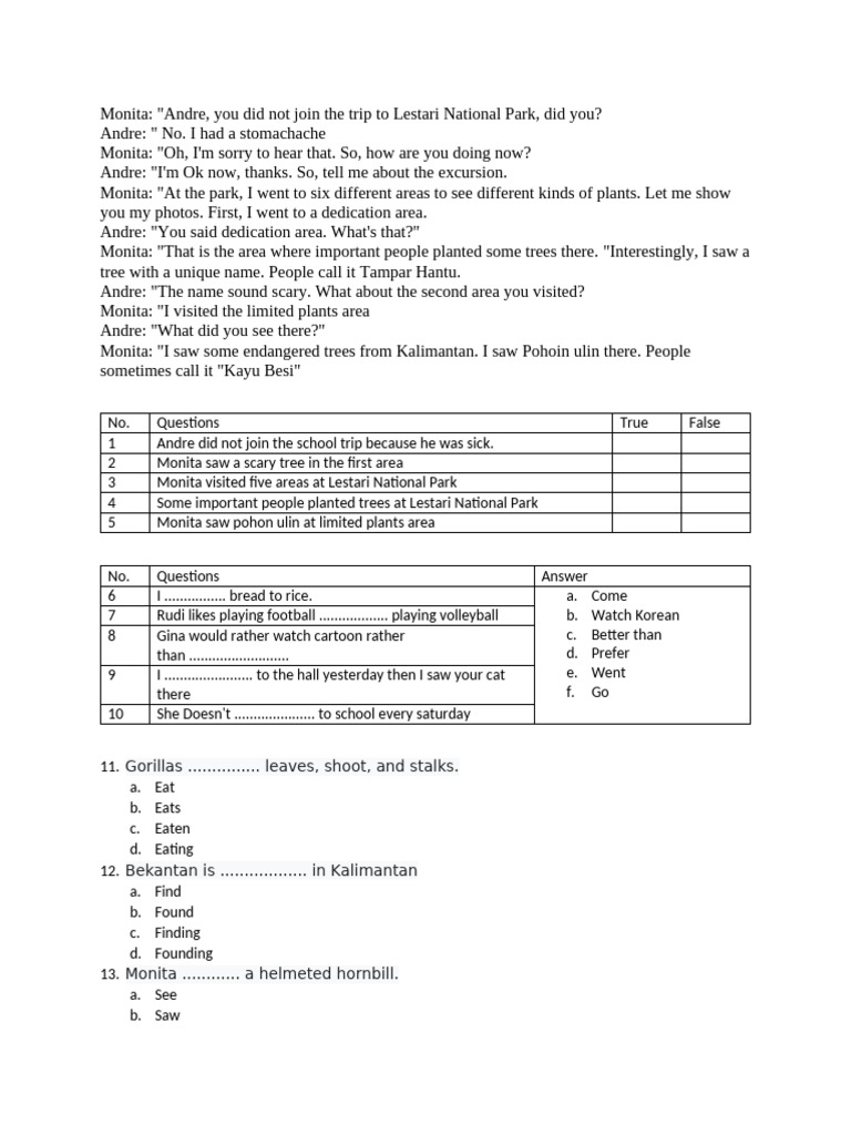 UAS sem1 | PDF | Elephant | Tiger