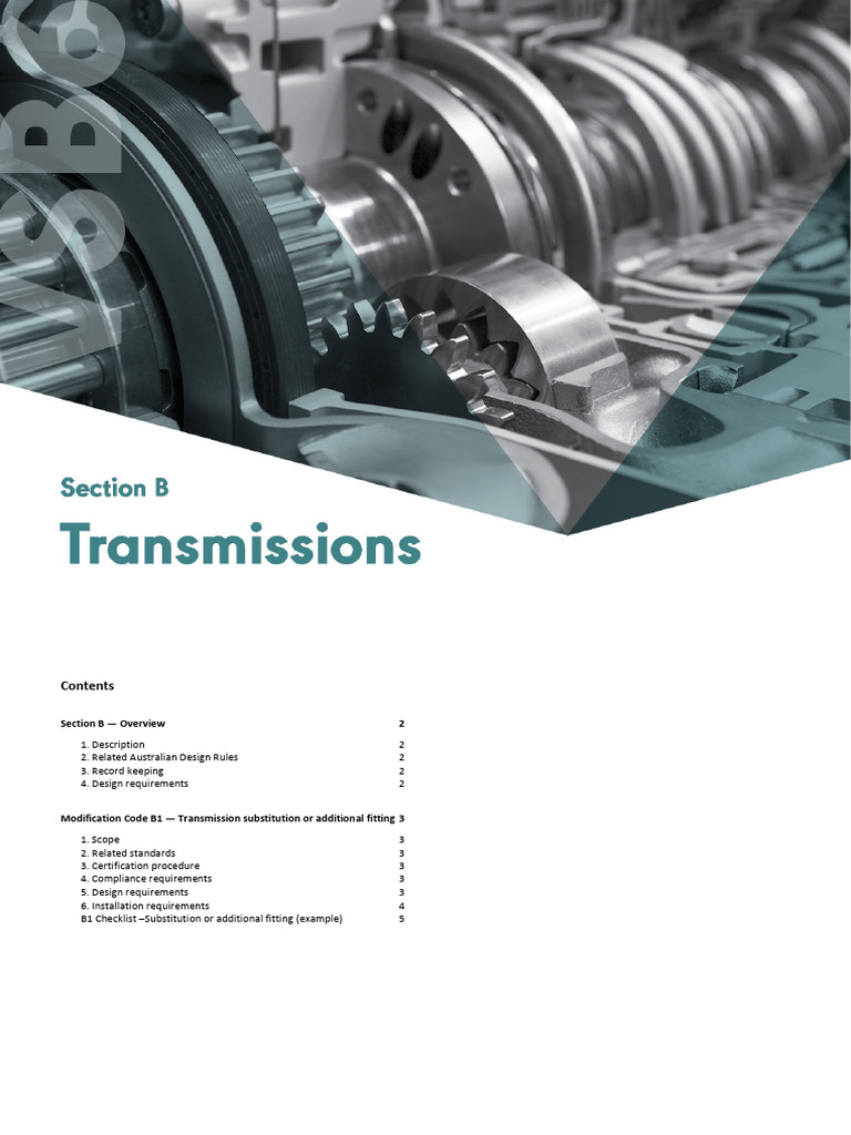 Vsb6 Section B Transmissions | PDF | Transportation Engineering ...