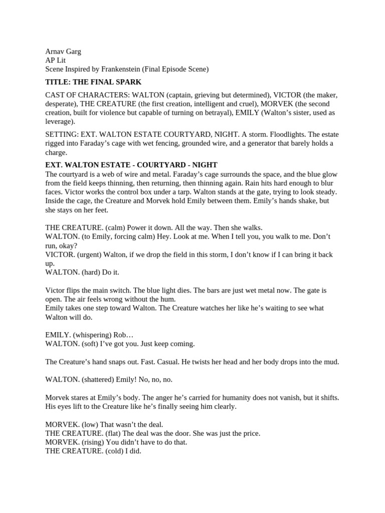 The Final Spark FinalEpisode Scene Human | PDF
