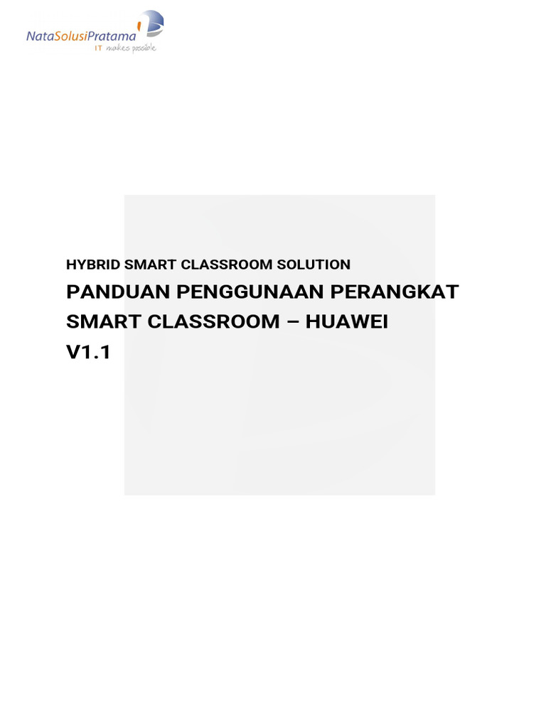 Panduan Penggunaan Smart Classroom Huawei | PDF