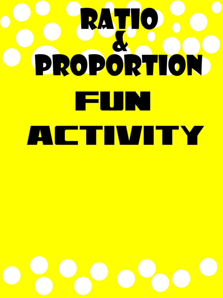 Ratio and Proportion Task Cards | PDF | Ratio | Numbers