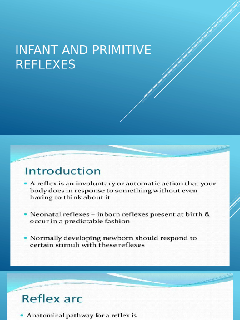2.infant Primitive Reflexes | PDF