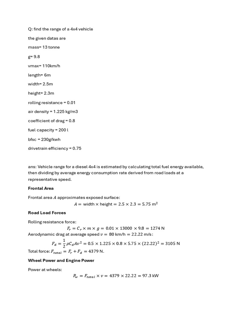 Range Calculation New | PDF