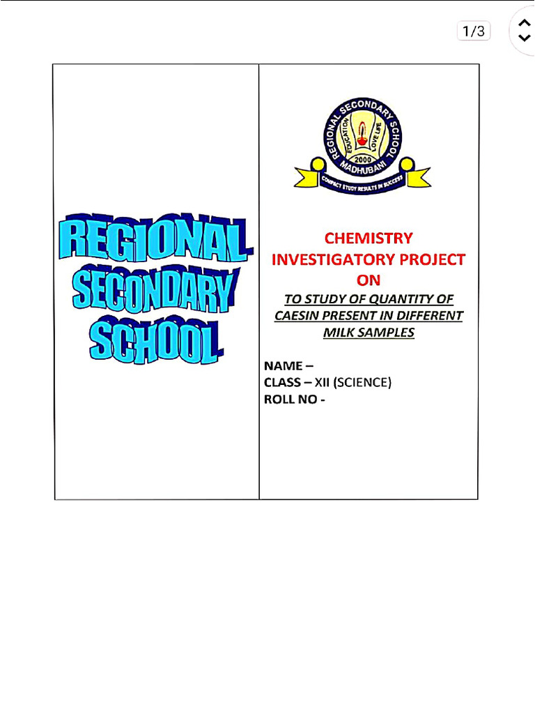 Chemistry Project 2 | PDF