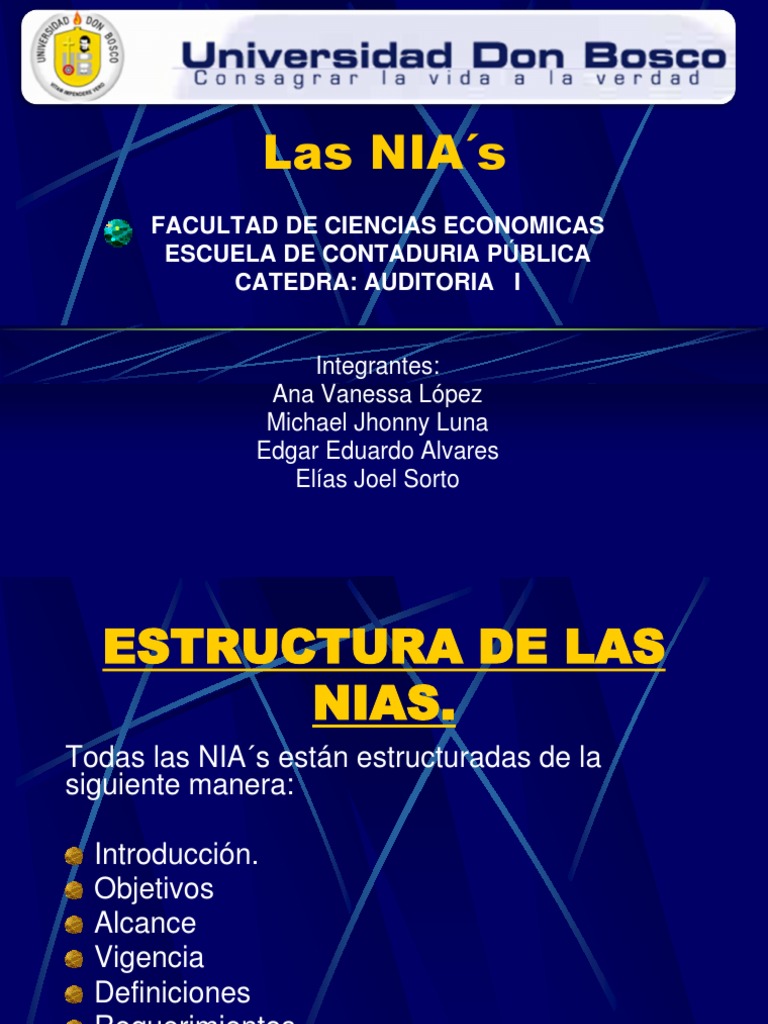 Estructura de las Normas Internacionales de Auditoría | PDF | Auditoría ...