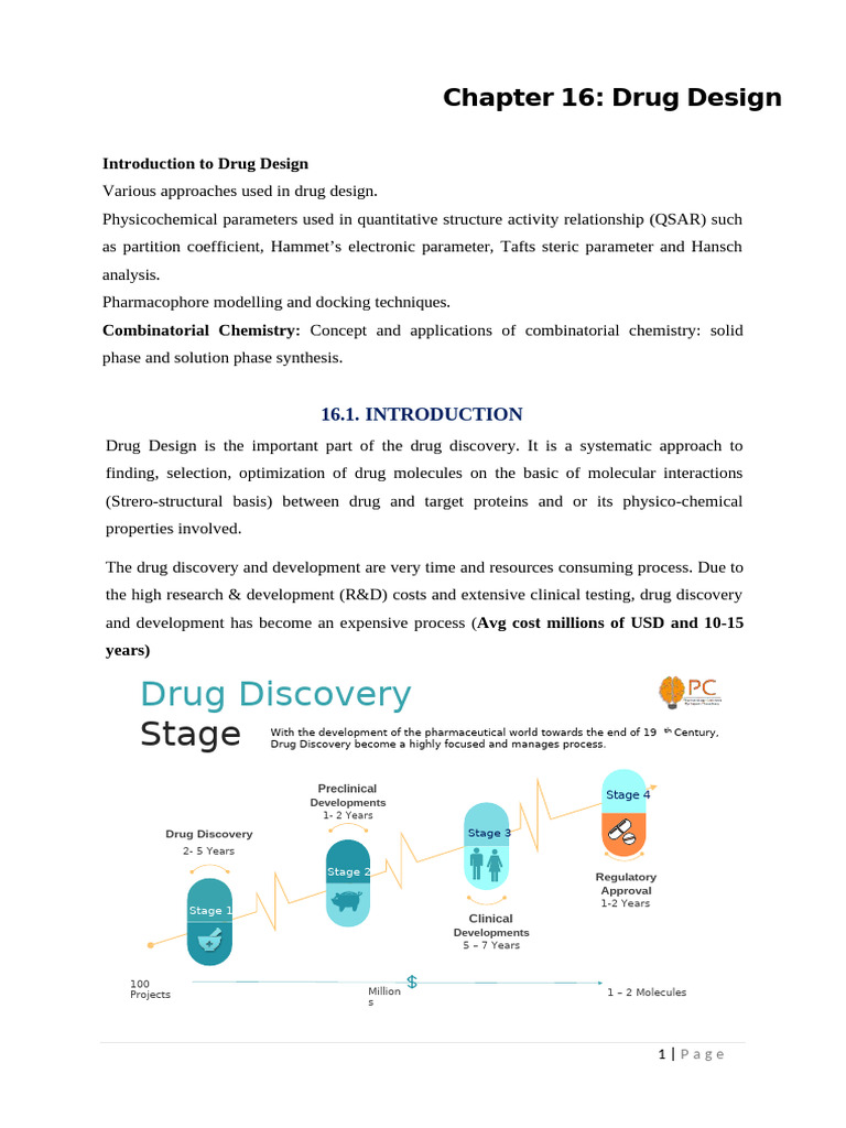 Drug Design: Approaches & Techniques | PDF | Drug Design | Docking ...