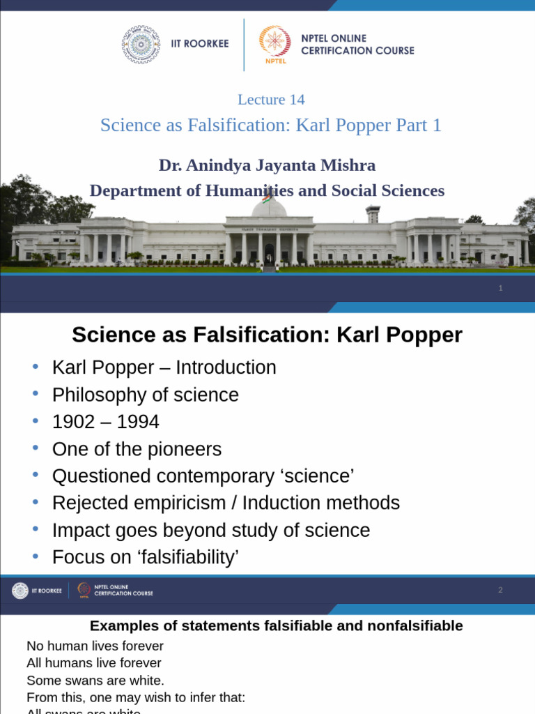 Karl Popper's Falsification Theory Explained | PDF