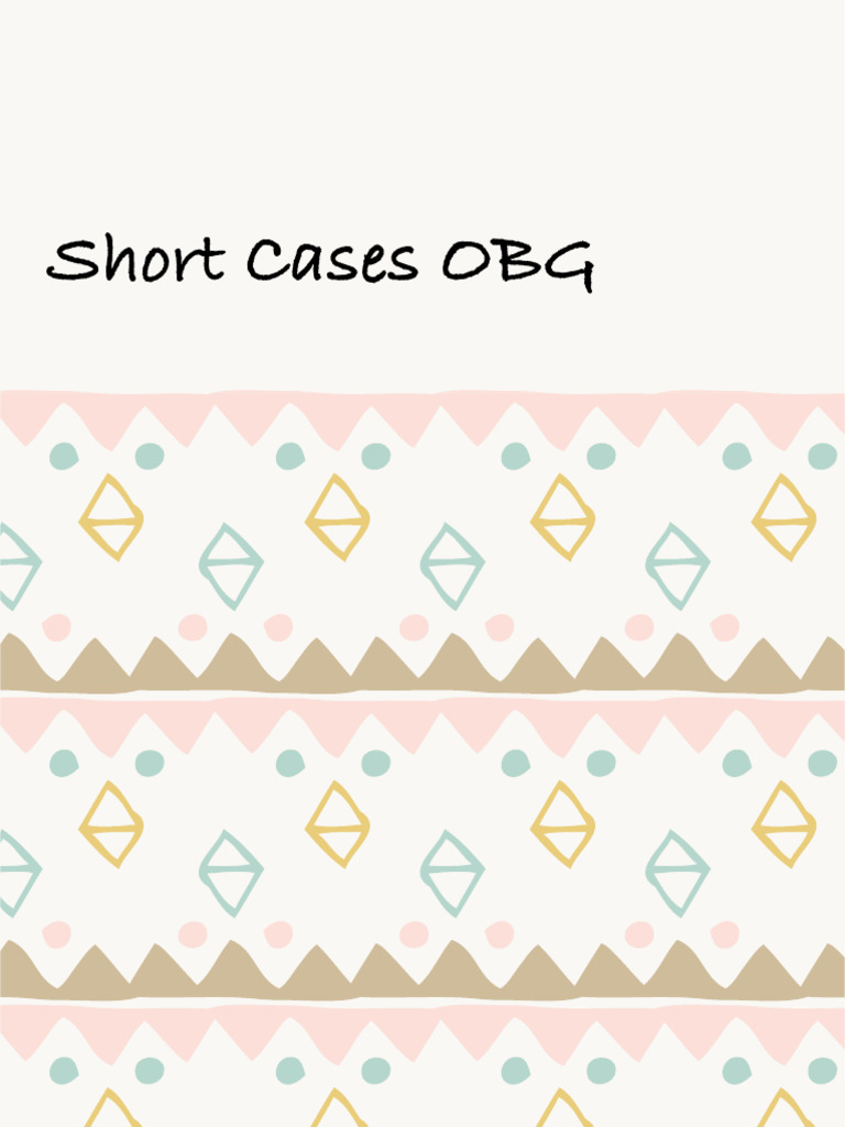 Short Case Gynae PDF | PDF