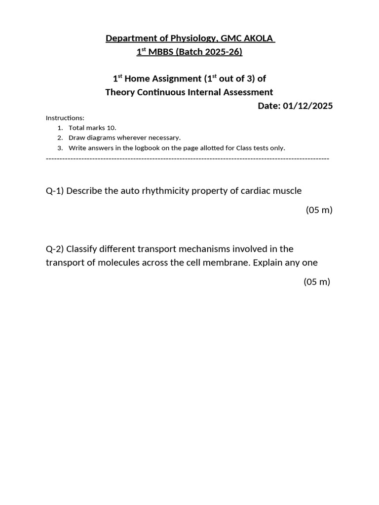 1st Home Assignment 01.12.25 | PDF
