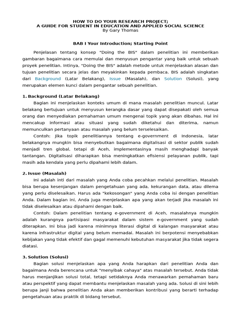 How to Do Your Research Project (a Note to Remember) | PDF