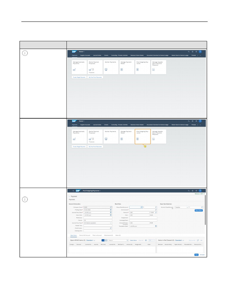 Post and Analyze an Outgoing Payment | PDF | Debits And Credits | Payments