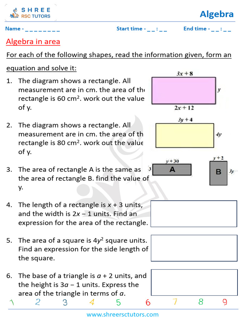 Algebraic Area Problems for Shapes | PDF