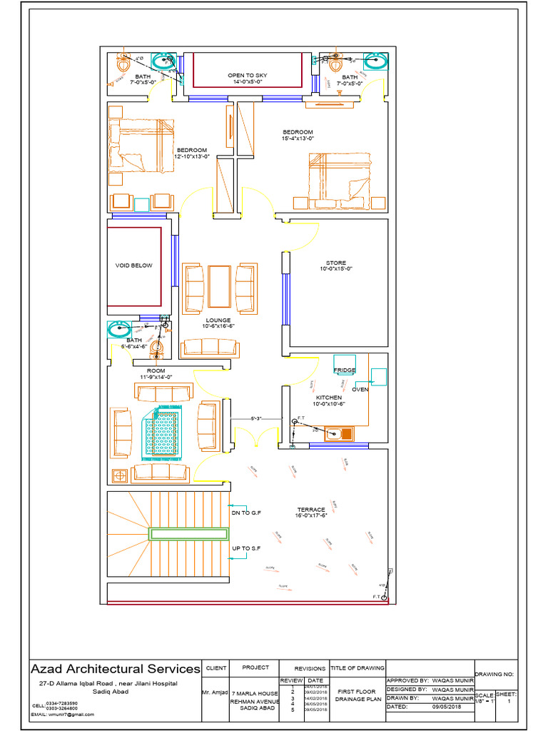 First Floor Sewerage Plan | PDF