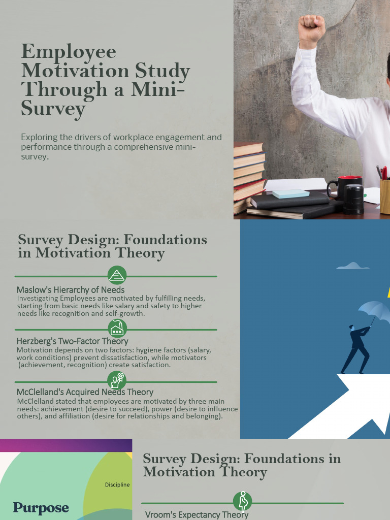 Employee Motivation Study Through a Mini Survey 1 | PDF | Motivation ...