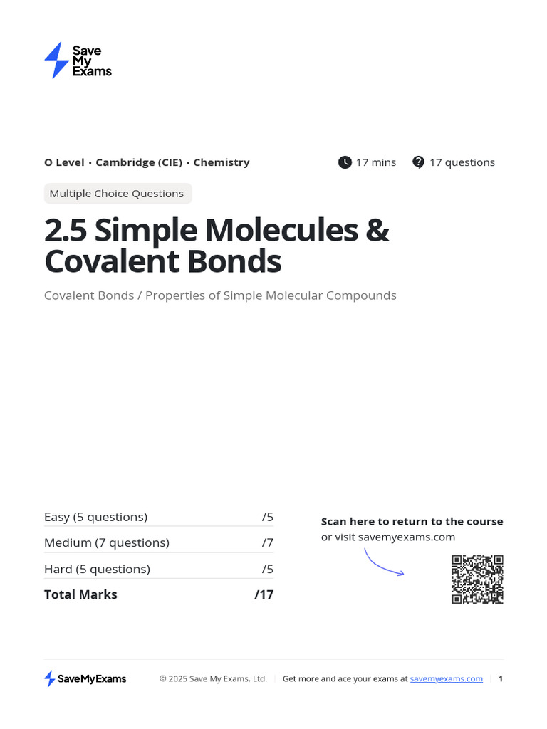 2 5 Simple Molecules and Covalent Bonds 6fNKpJbh5PTmk5m8 | PDF ...