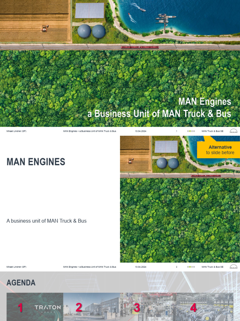 MAN Engines Portrait SPS en | PDF | Engines | Cogeneration