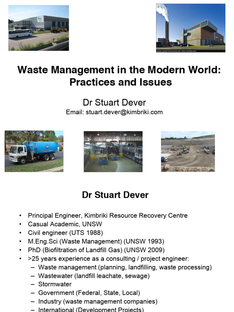 Waste Management in The Modern World | PDF | Waste | Waste Management