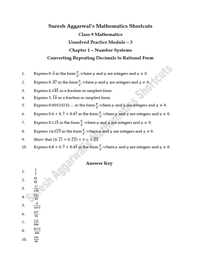 Class 9 - Module 3 (Chapter - 1) | PDF