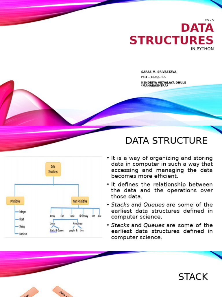 Python Data Structures: Stacks & Queues | PDF | Queue (Abstract Data ...