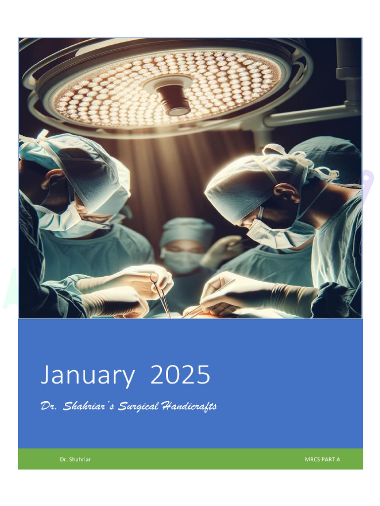 MRCS JAnuary 2025 at DR - Shahriar - Part-1 | PDF