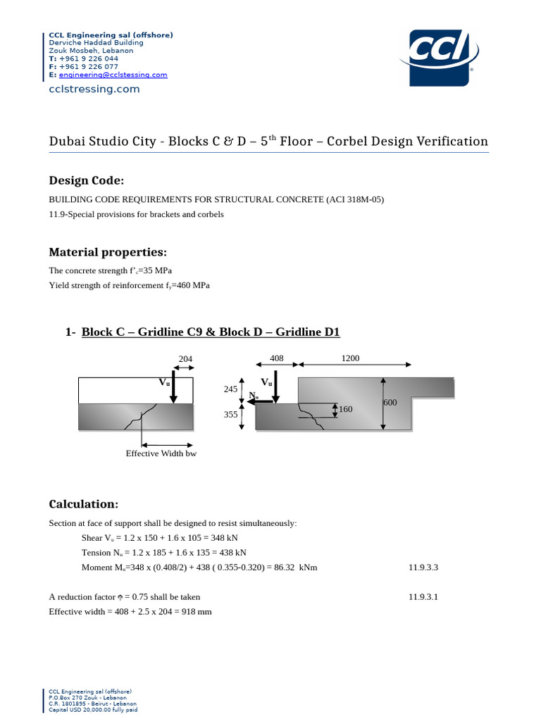 Corbel Design Blocks C&D 5th Floor | PDF | Civil Engineering | Building ...