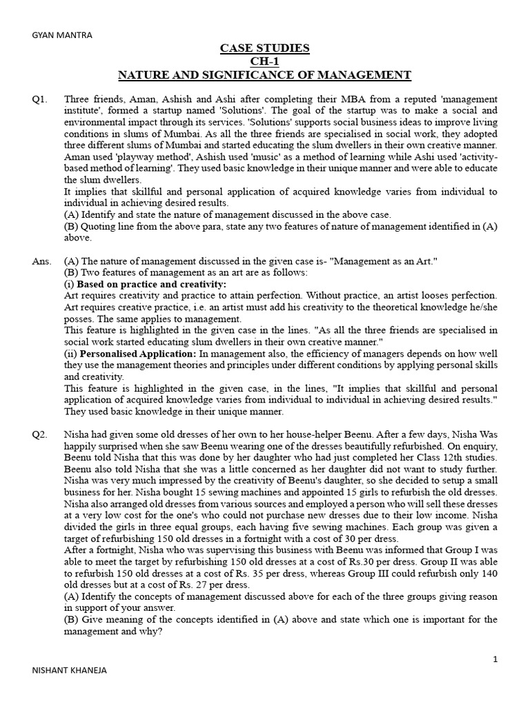 Chapter - 1 Nature Case Studies | PDF
