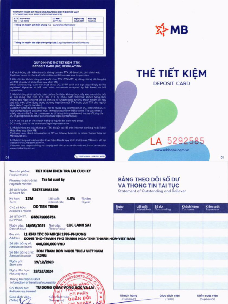 Thẻ Tiết Kiệm | PDF