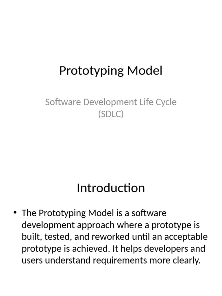 Prototyping Model Presentation | PDF