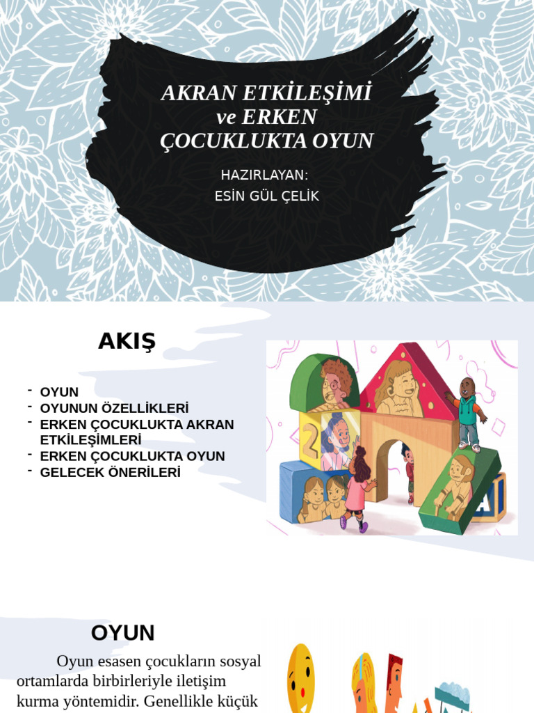 Akran Etkileşimleri Ve Okul Öncesi Oyun | PDF
