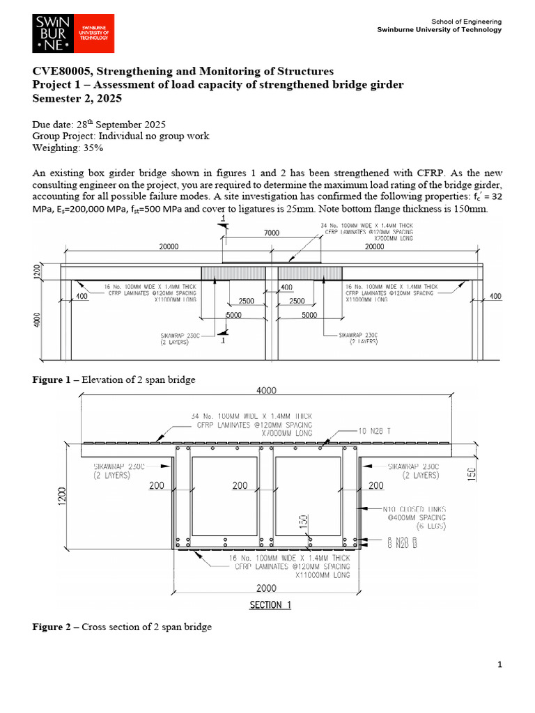 Load Capacity Assessment of Bridge Girder | PDF | Bending | Strength Of ...