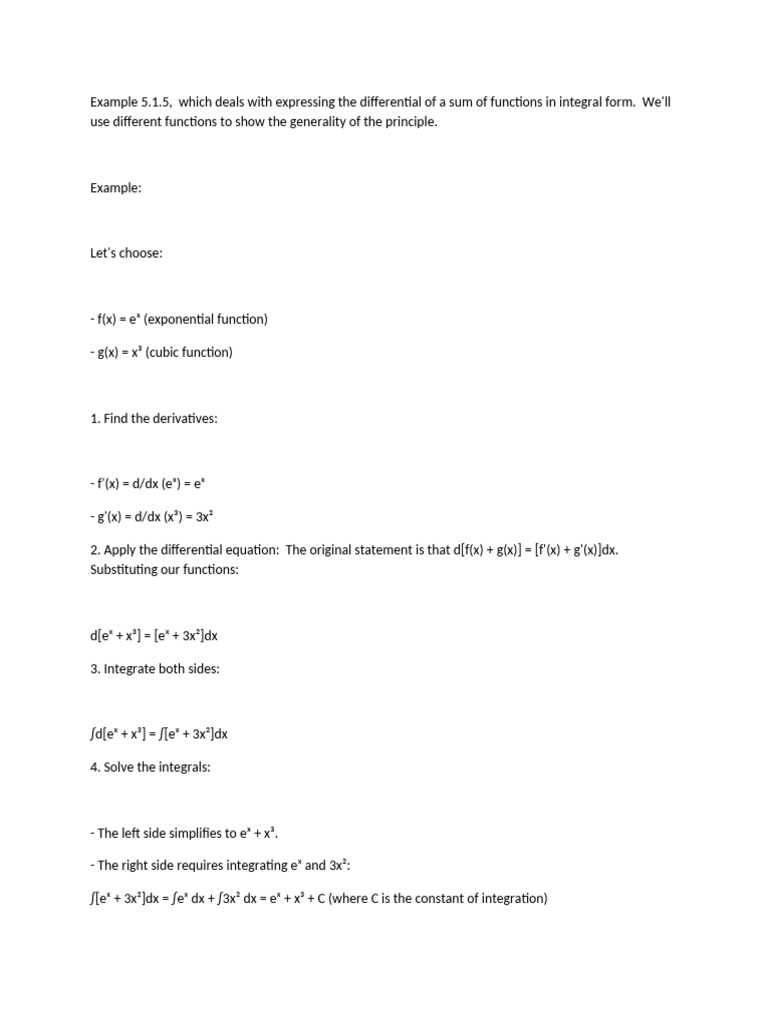 Example 5.1.5,-WPS Office | PDF | Integral | Derivative