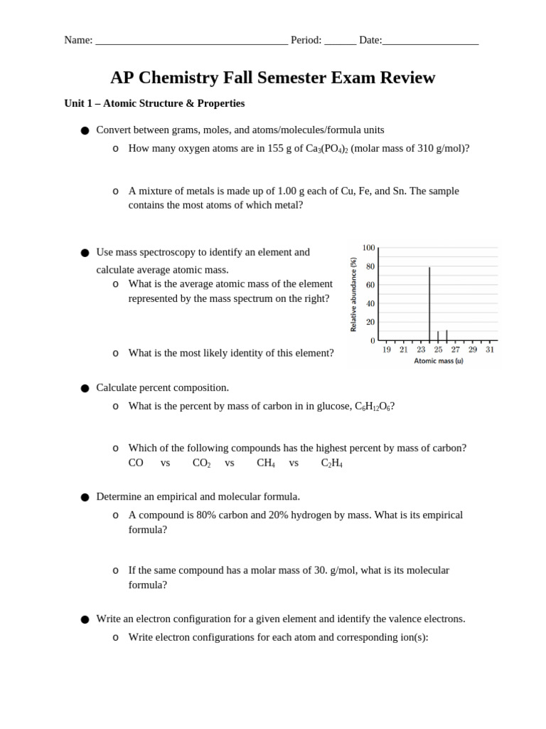 AP Chemistry Exam Review Guide | PDF | Gases | Chemical Bond