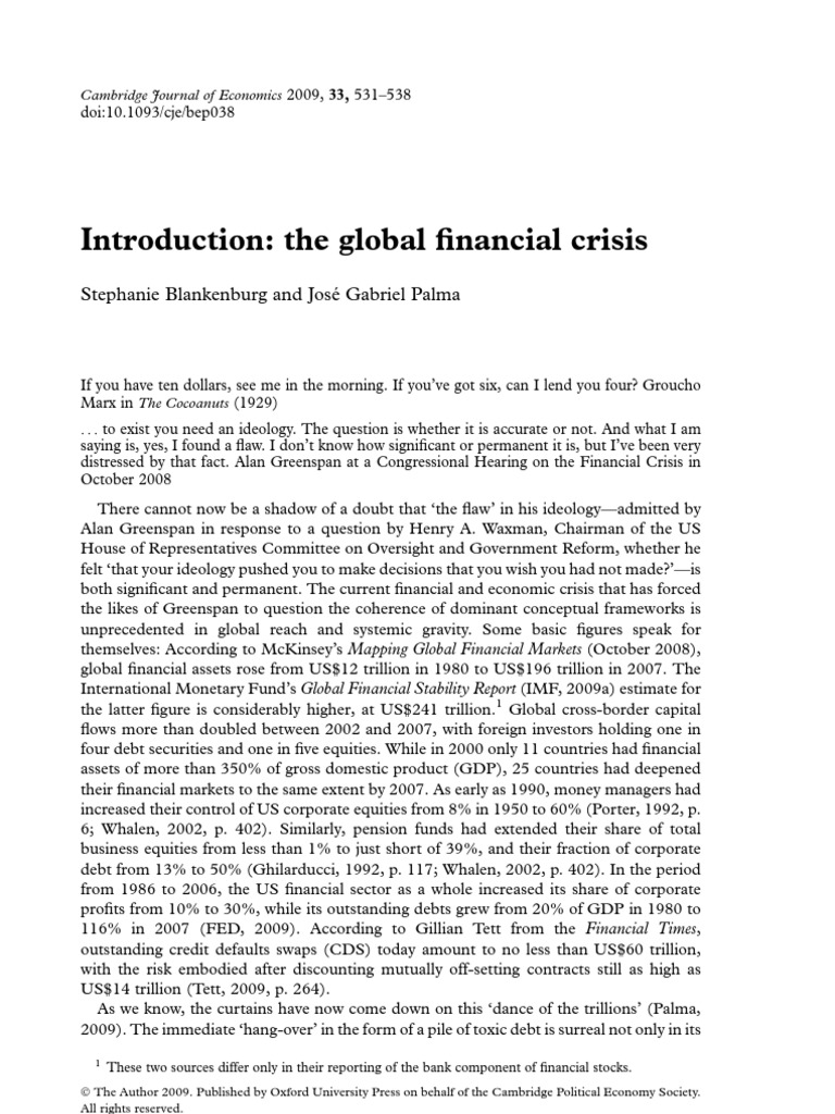 Understanding the Financial Crisis | PDF | John Maynard Keynes ...